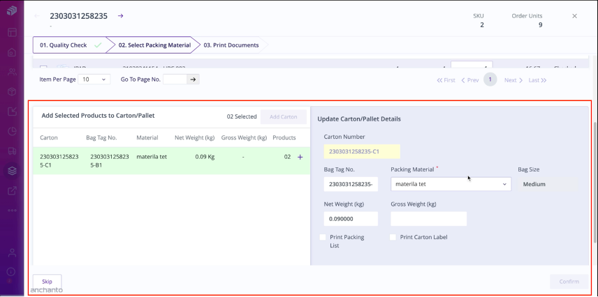 WMS User Manual - 18th April, 2023 – Anchanto