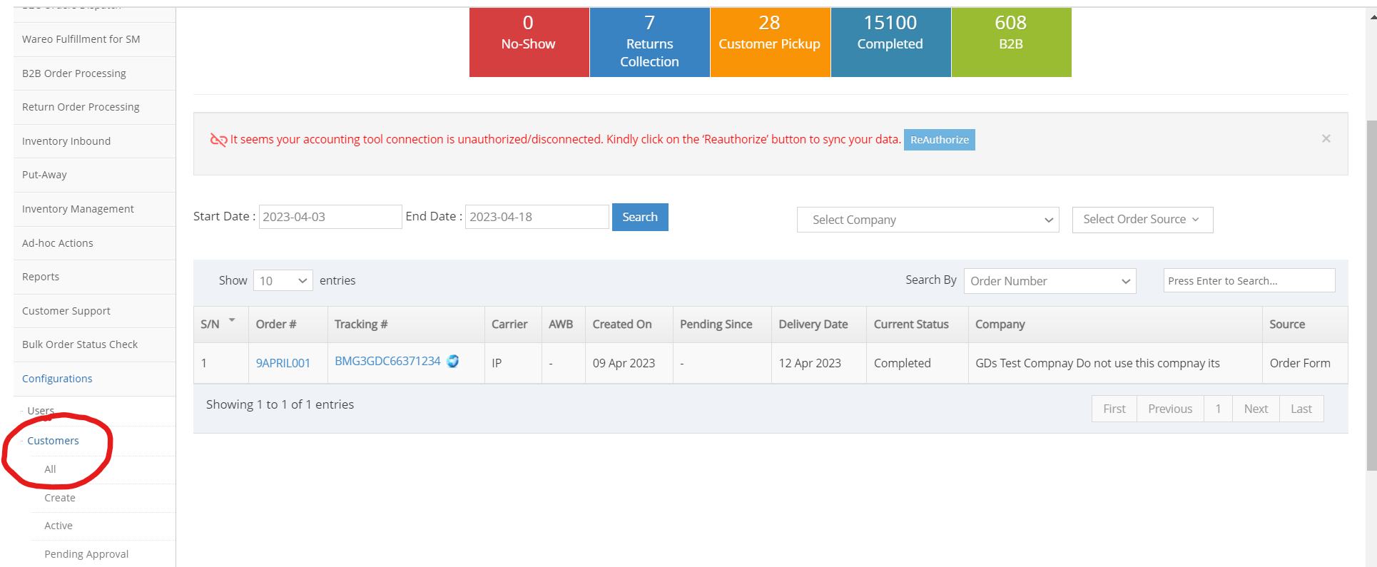 How can we De-activate company from eWMS? – Anchanto