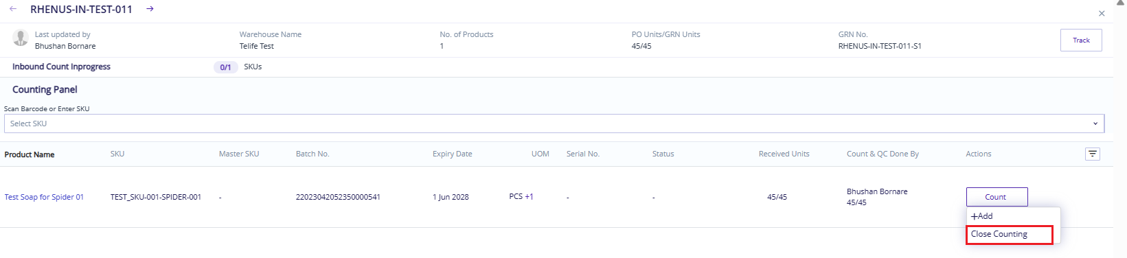 WMS 3.0 :- Inbound Creation and Processing – Anchanto