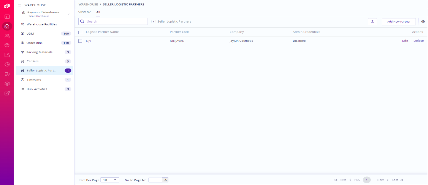 How to create "Seller Logistic Partner" in WMS 3.0 – Anchanto