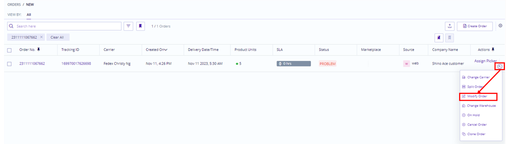 How to Modify B2C Order in WMS3 – Anchanto