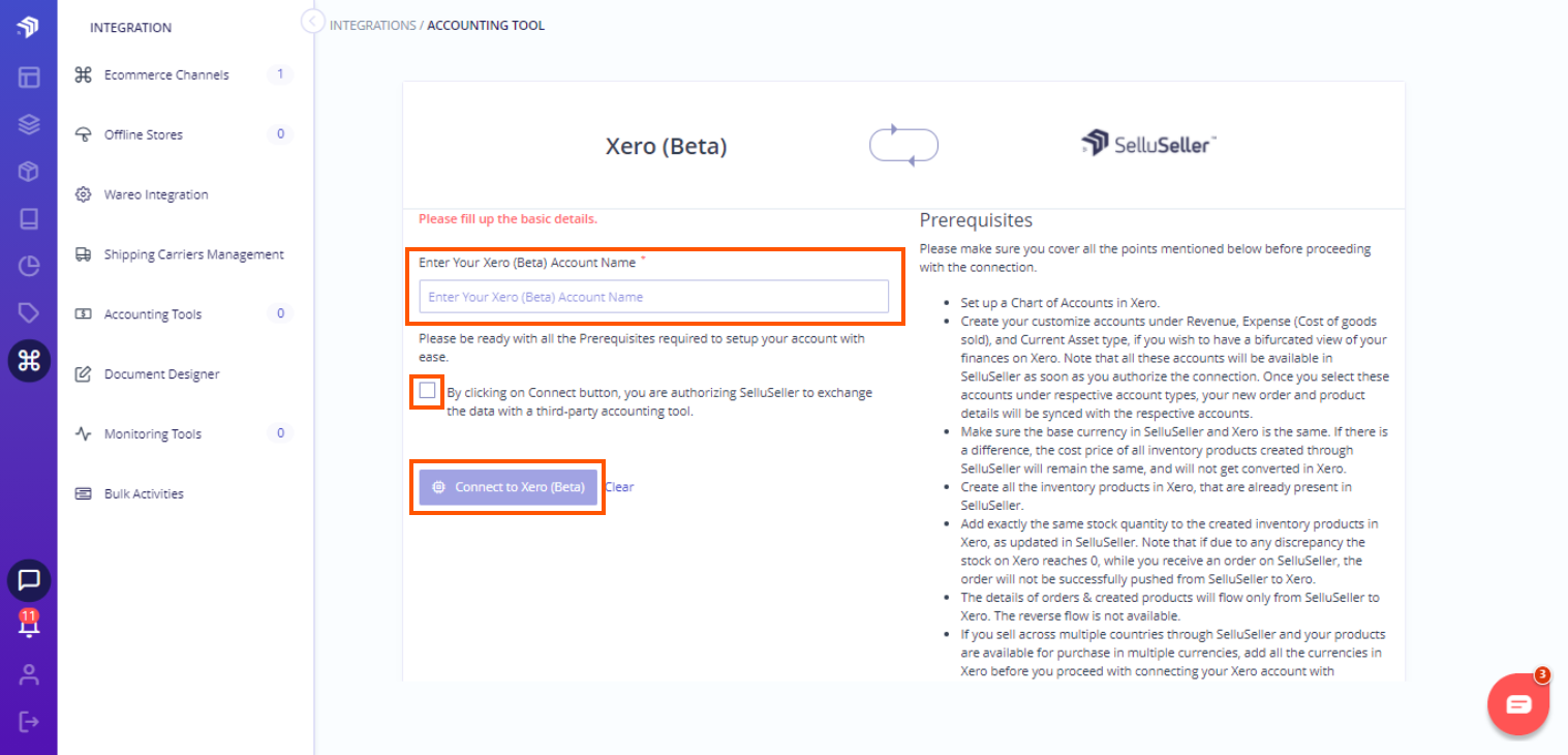 How to connect Xero with SelluSeller? – Anchanto