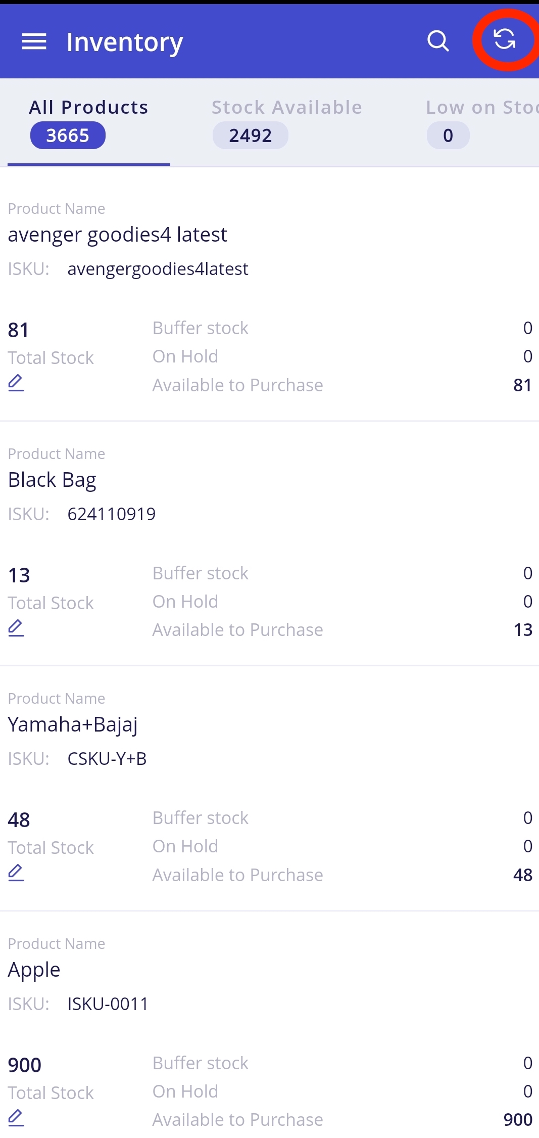How can I do a Bulk Stock Sync? – Anchanto