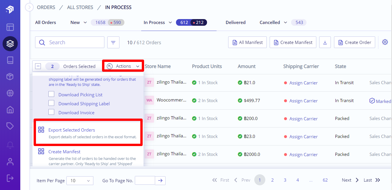How can I get the order export file in SelluSeller? – Anchanto